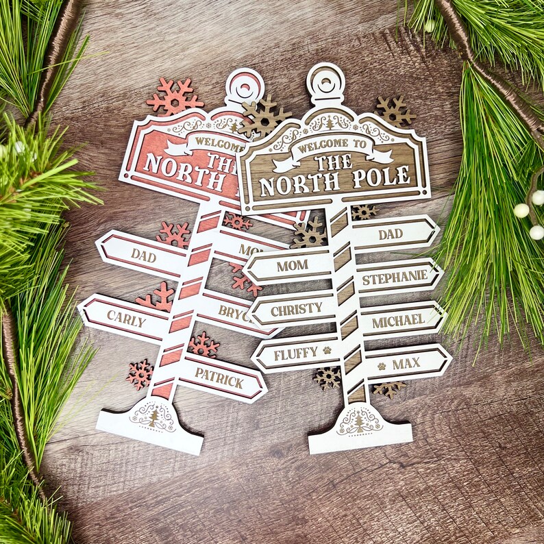 Personalized Christmas Family Sign Custom Christmas Decor Family ...