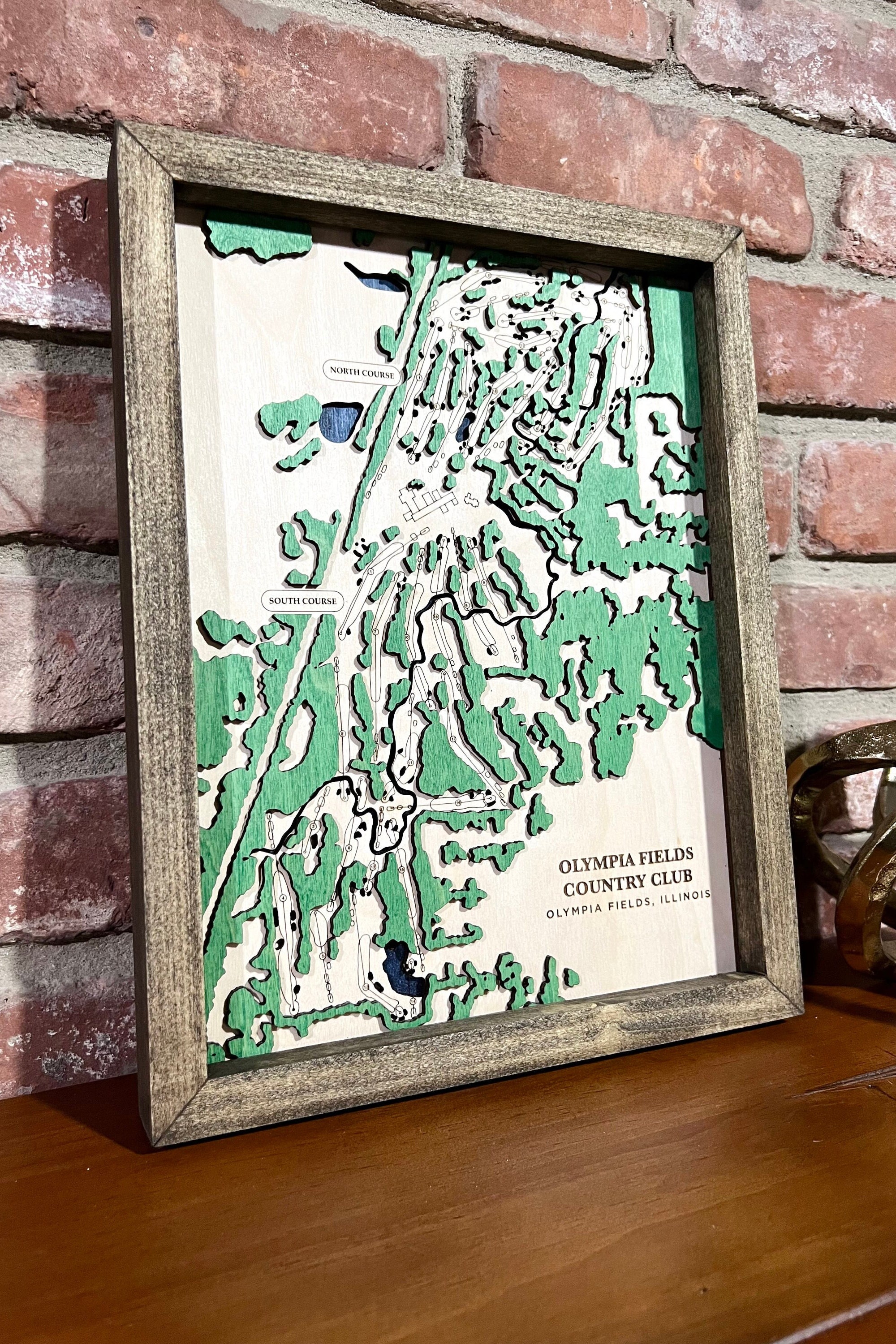 Custom Golf Course Map Engraved Golf Map Custom Golf Picture - Etsy UK