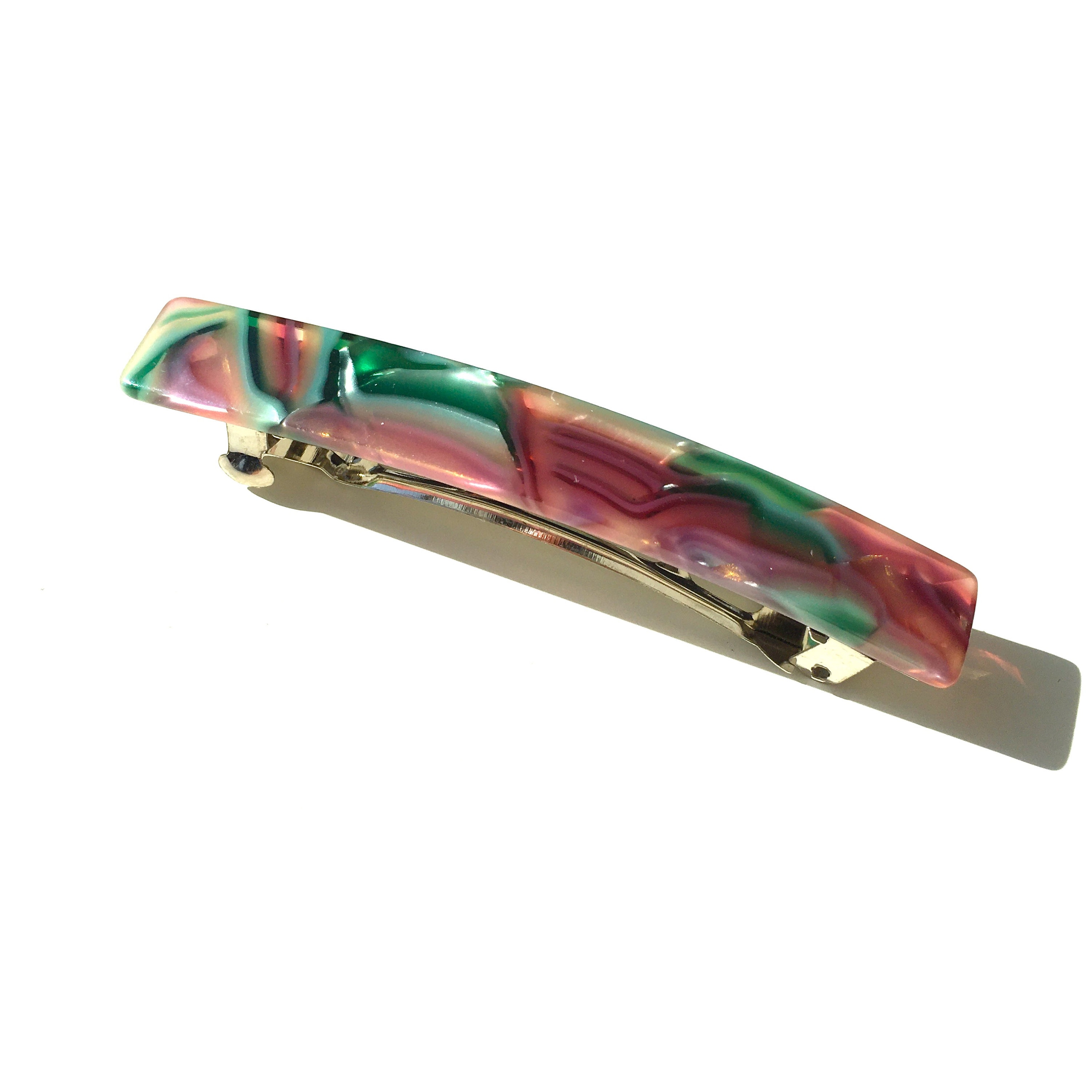 Pretty Acetate Hair Barrette/ Colorful Acetate Barrette/ Acetate Hair ...
