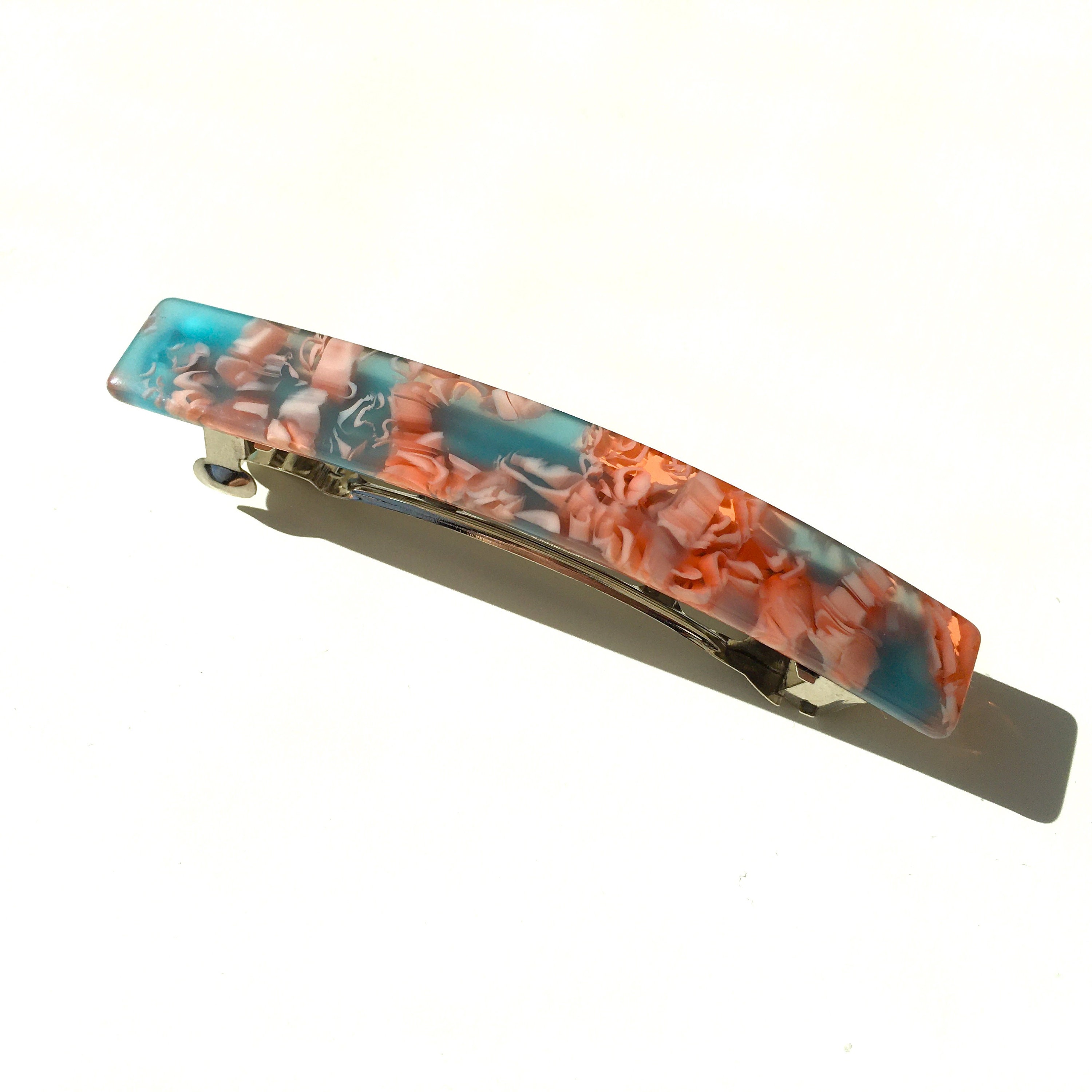 Pretty Acetate Hair Barrette/ Colorful Acetate Barrette/ Acetate Hair ...