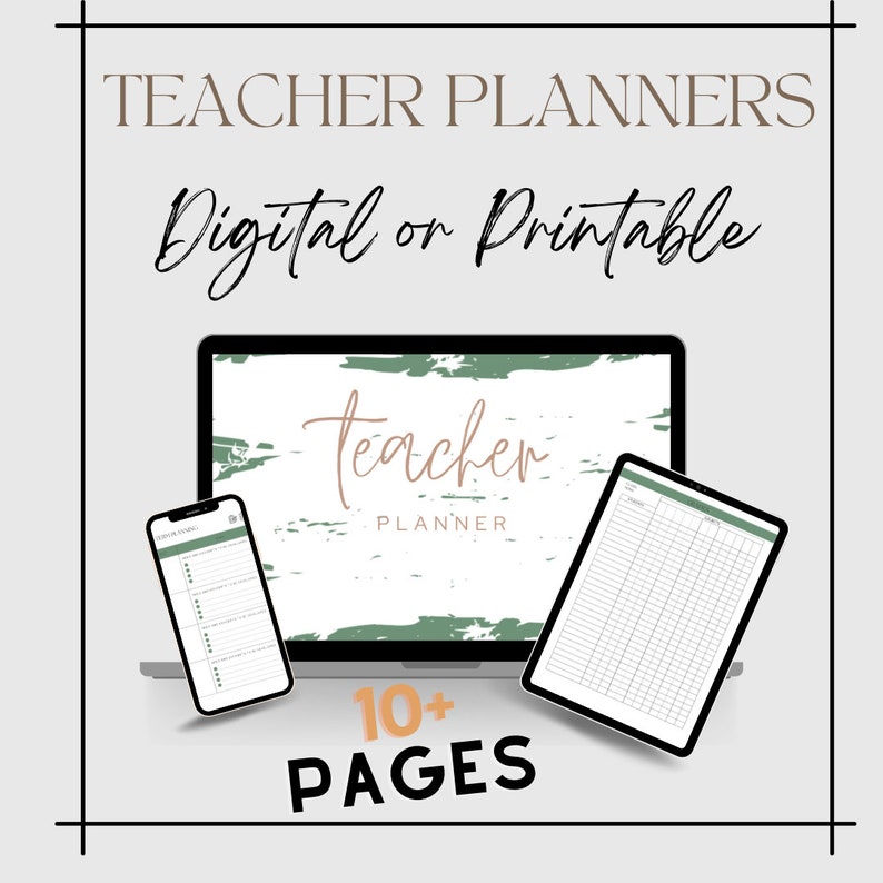 Ultimate Teacher Planner - Grade Tracker, Lesson Plans, and More! - Etsy