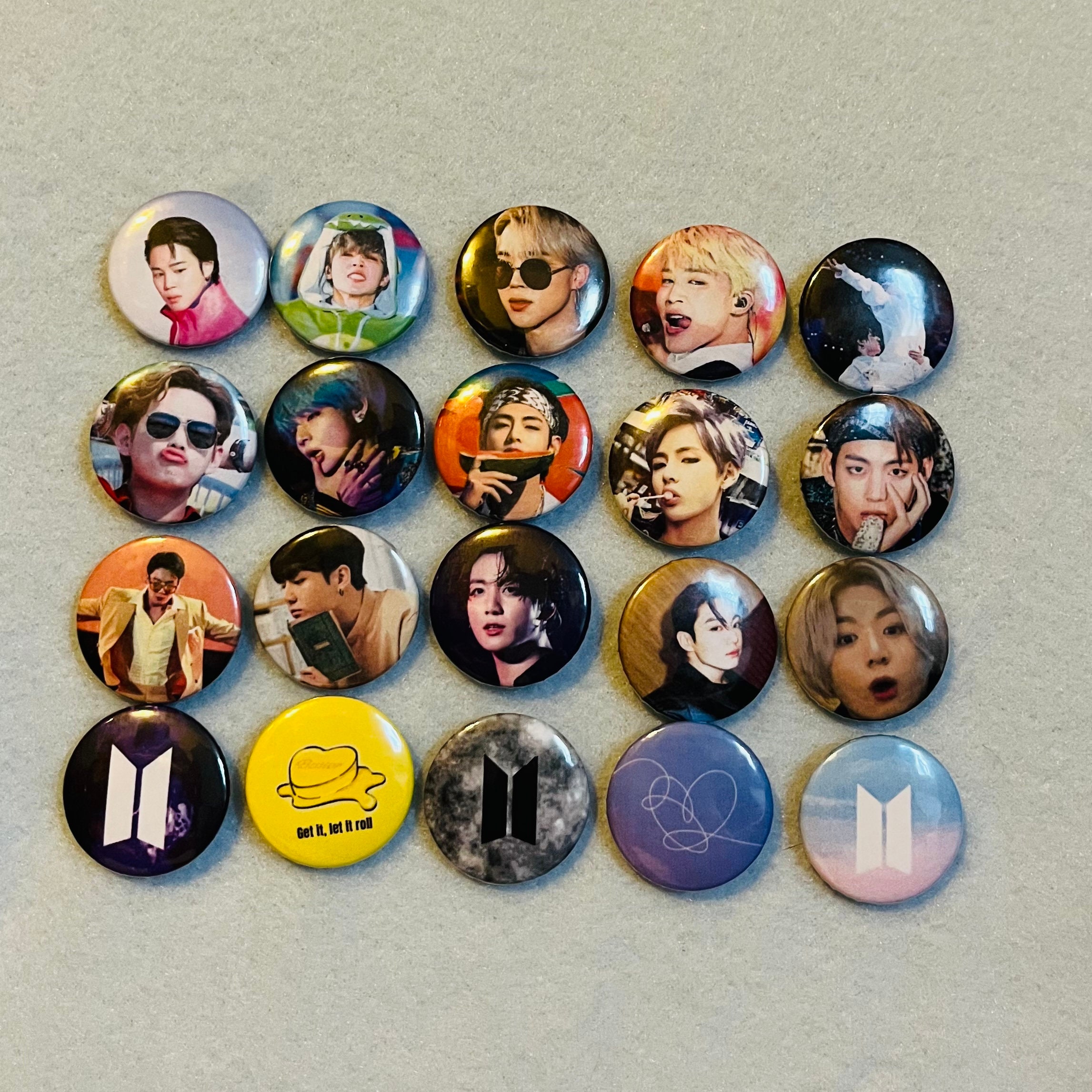 BTS Pinback Buttons Random Draw - Etsy