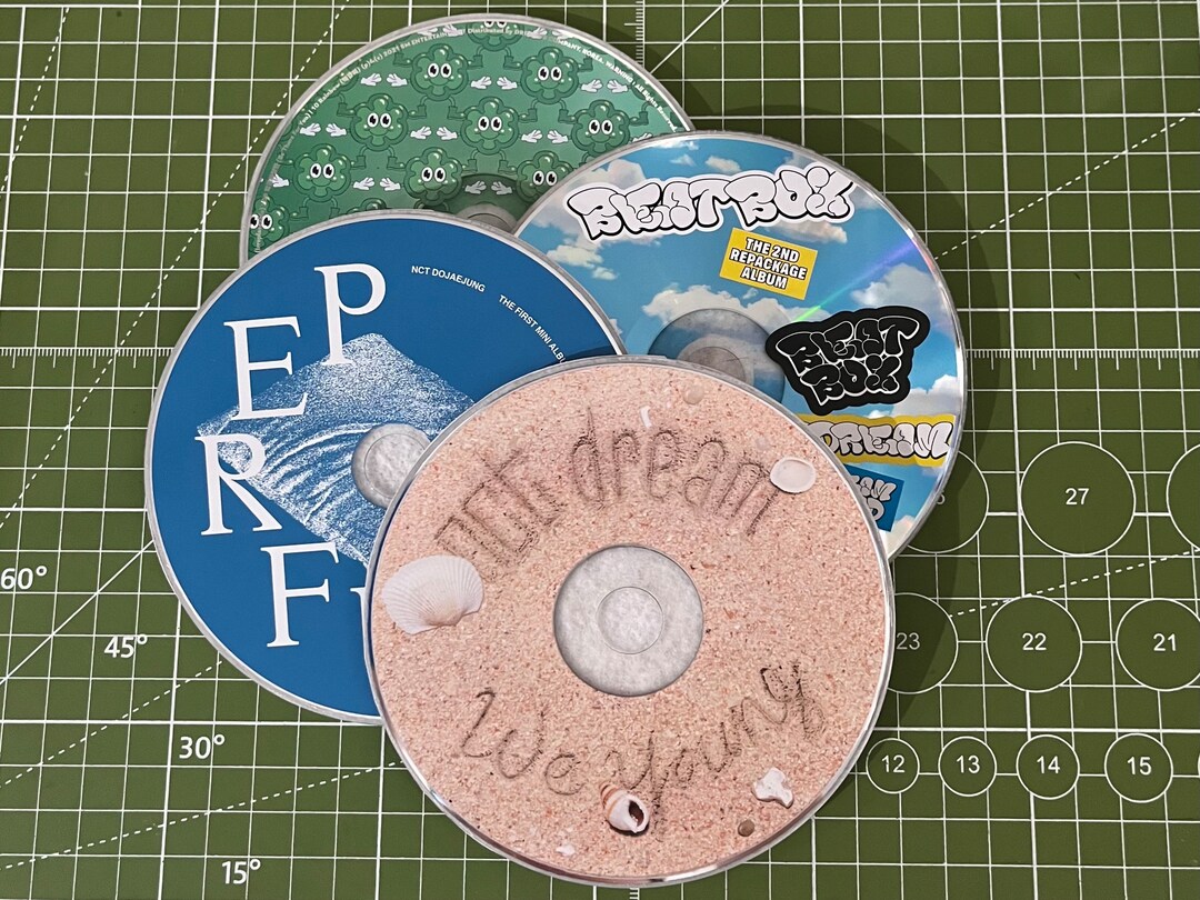 NCT Recycled CD Coasters - Etsy
