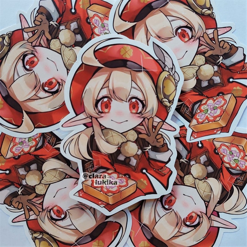 Genshin Impact/ Special Dish Stickers diona Qiqi Klee - Etsy