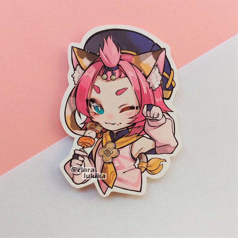 Genshin Impact/ Special Dish Stickers diona Qiqi Klee - Etsy