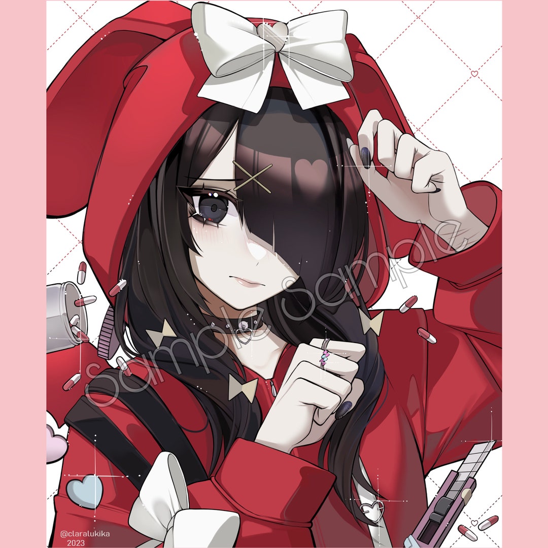 Ame Chan Hoodie Print / Needy Girl Overdose - Etsy