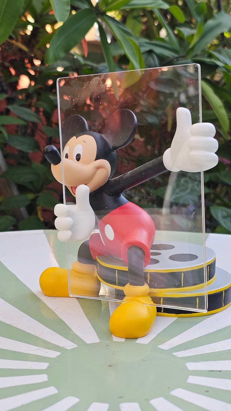 1990 Vintage Resin Mickey Mouse Figure Picture Frame - Etsy