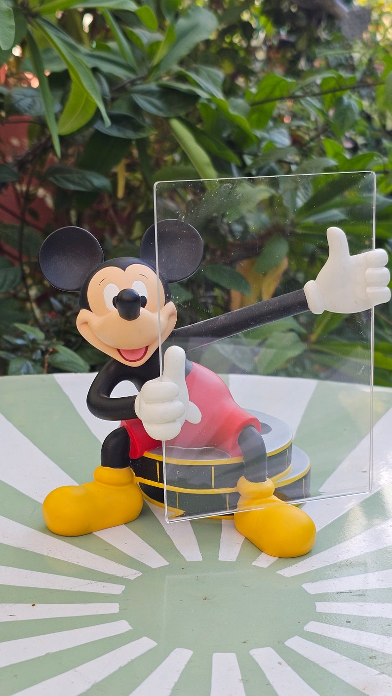 1990 Vintage Resin Mickey Mouse Figure Picture Frame - Etsy
