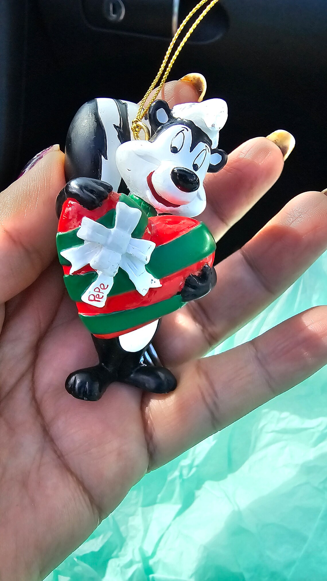 Rare Pepe Le Pew 1998 Christmas Ornament Figurine - Etsy
