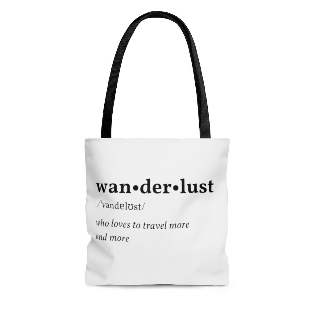 Wanderlust AOP Tote Bag / Travel Tote Bag / Bolsa de viaje / Regalo de ...