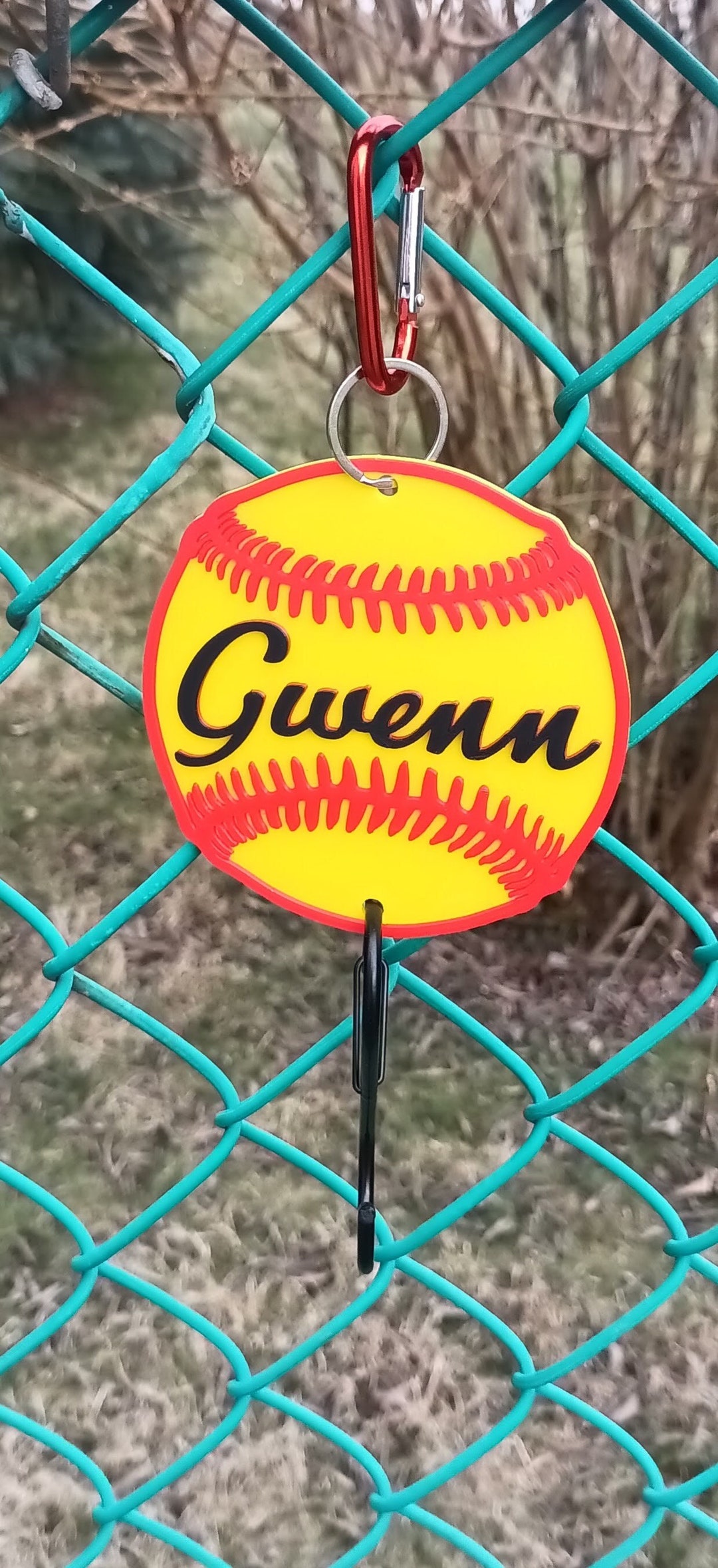 Softball/baseball Helmet Holder / Dugout Organization / Personalized ...