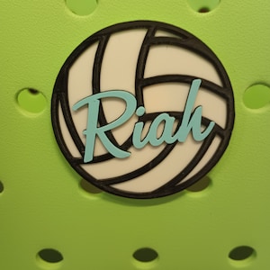Volleyball Bogg Bag Charm Personalized 3D Printed Player Name - Etsy
