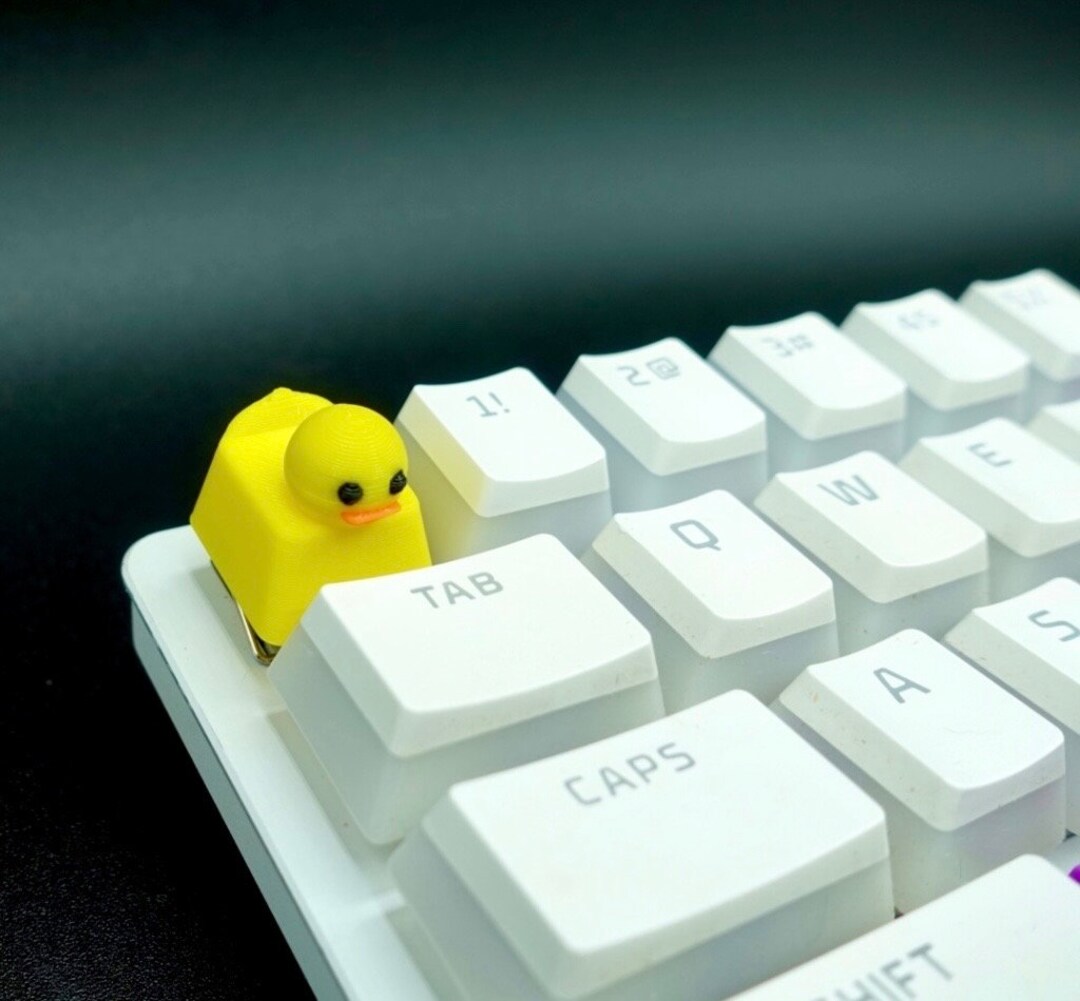 Keyboard Keycap - Duck Keycap - Handpainted Keycap - 3D Printed Keycap - Etsy