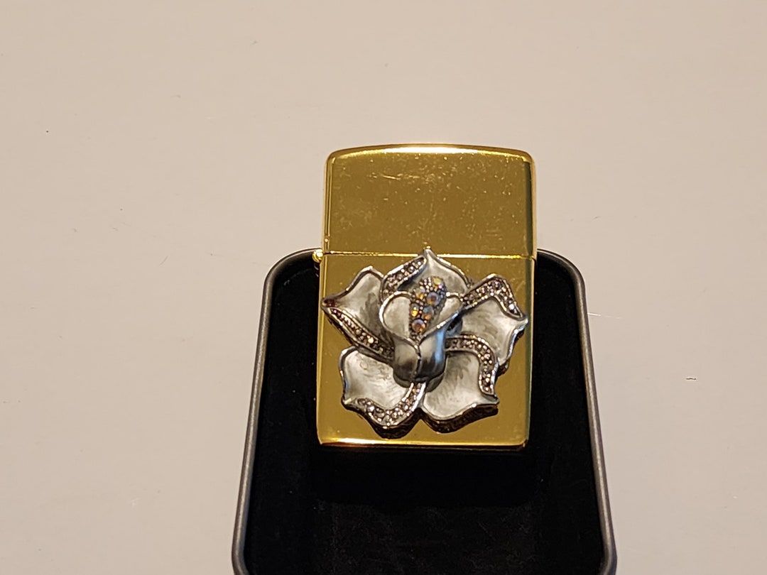 Silver Flower Lighter - Etsy
