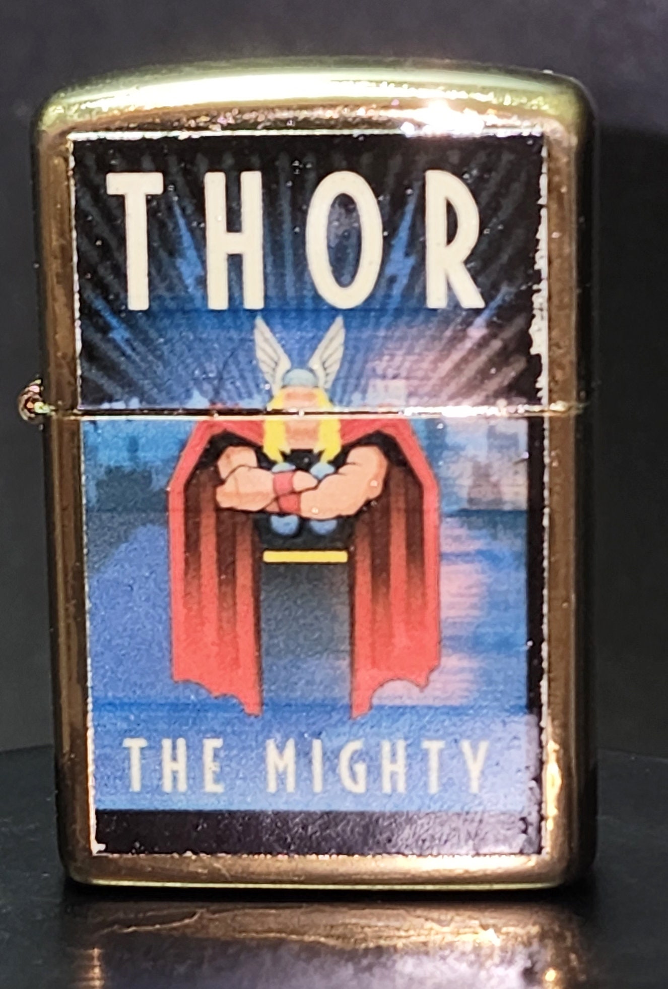 The Mighty Thor Brass Color Flip Top Windproof Lighter - Etsy