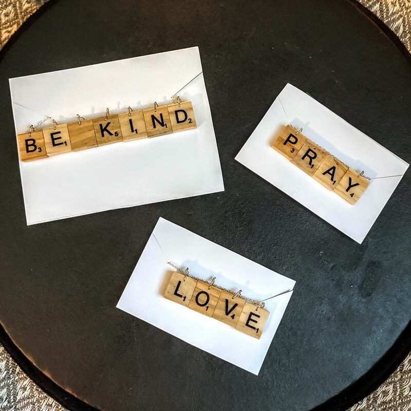 Scrabble Necklace - Etsy