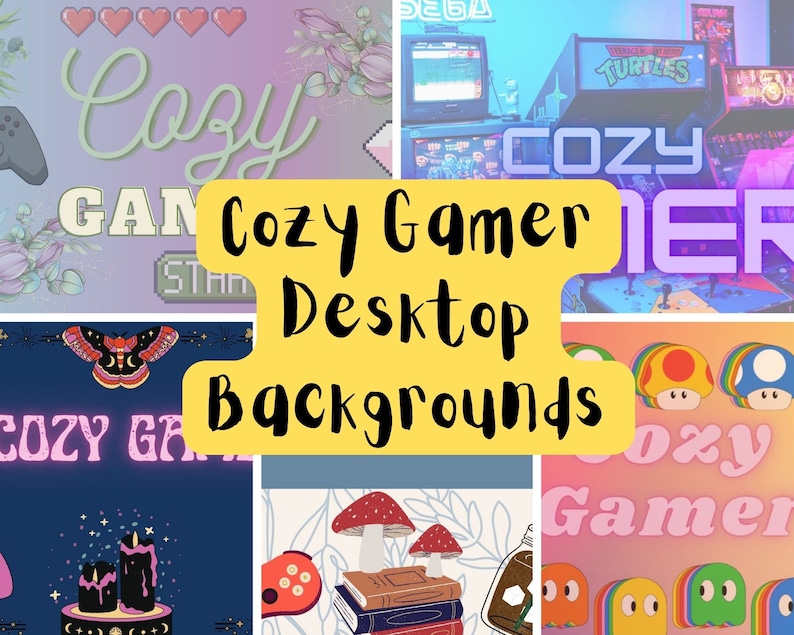 Cozy Gamer Desktop Backgrounds - Etsy