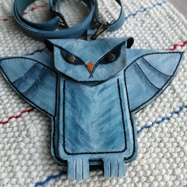 Leather Owl Purse - Etsy
