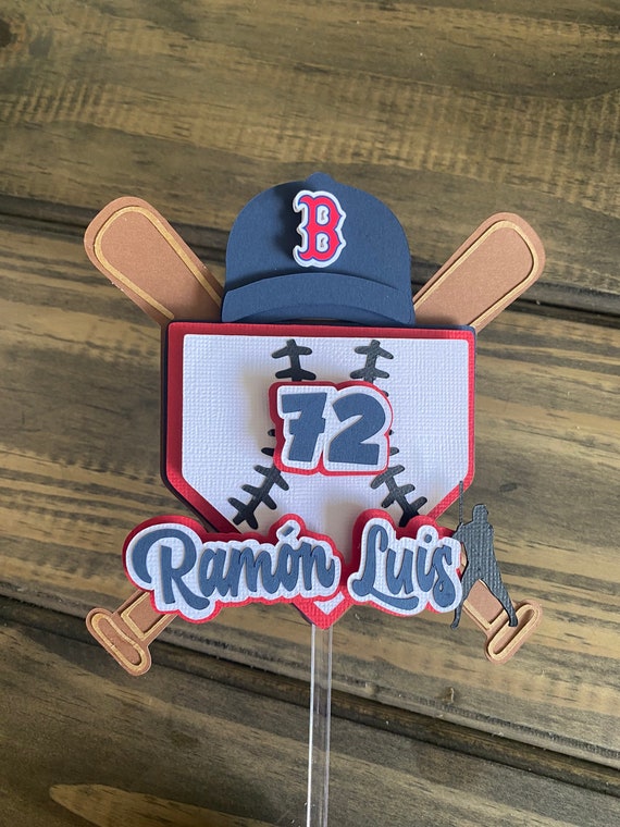Baseball Cake Topper Boston Cake Topper Baseball Birthday | Etsy