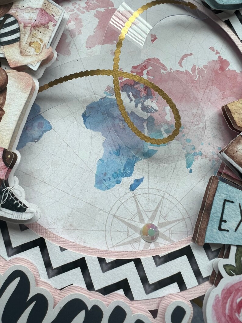 Travel Cake Topper Girl Travel Pink Travel Girls Trips Cake - Etsy