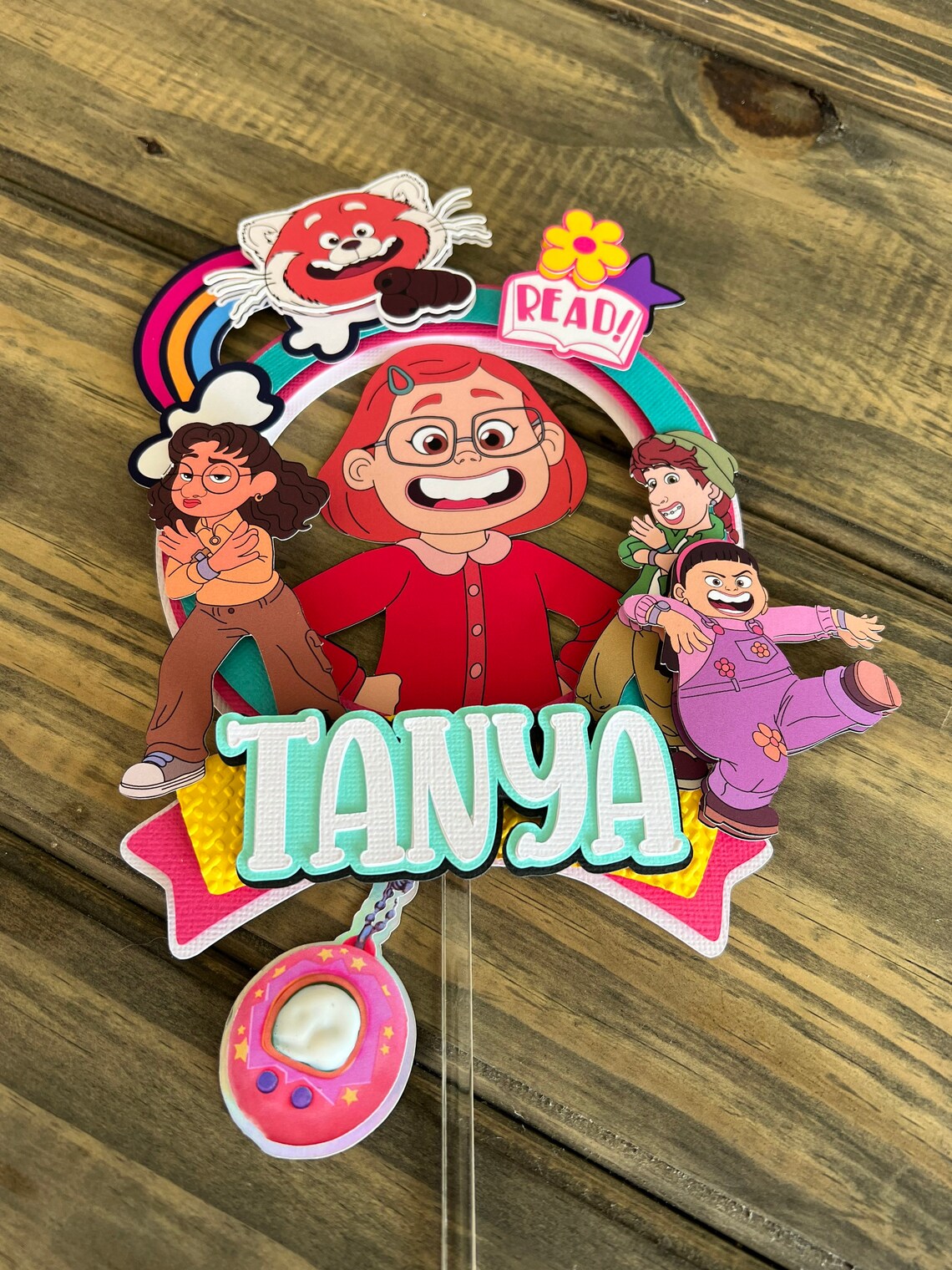 Turning Red Cake Topper Red Birthday Decoration Turning Red - Etsy