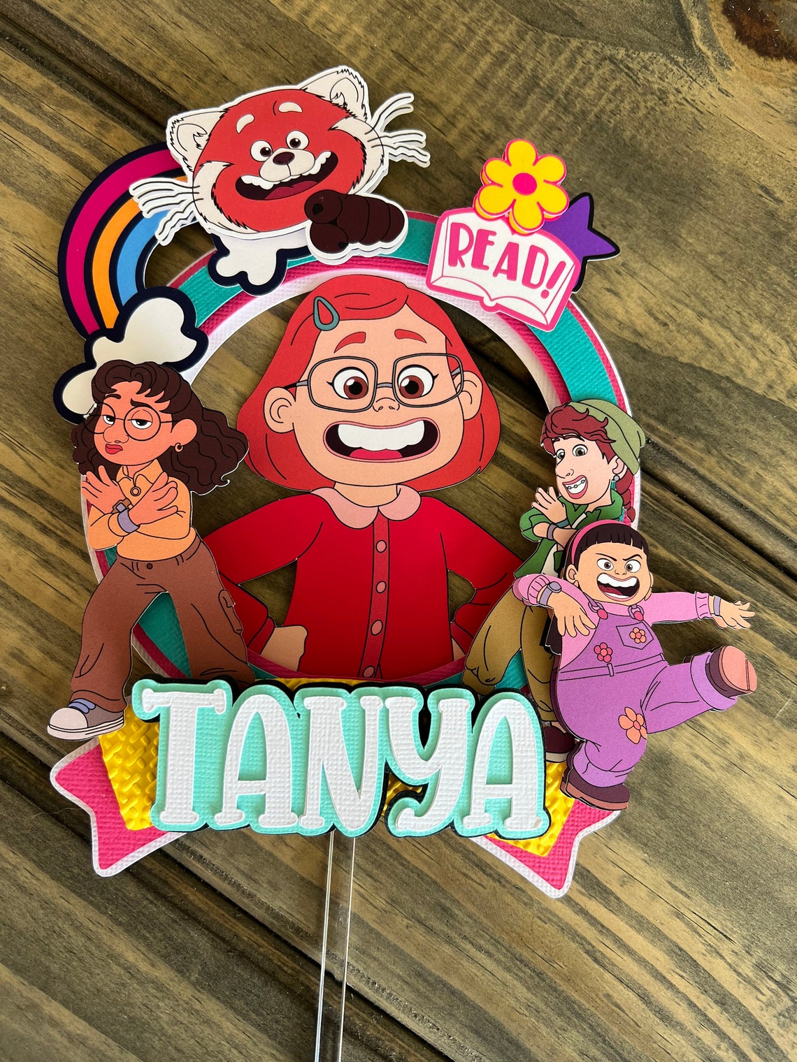 Turning Red Cake Topper Red Birthday Decoration Turning Red - Etsy