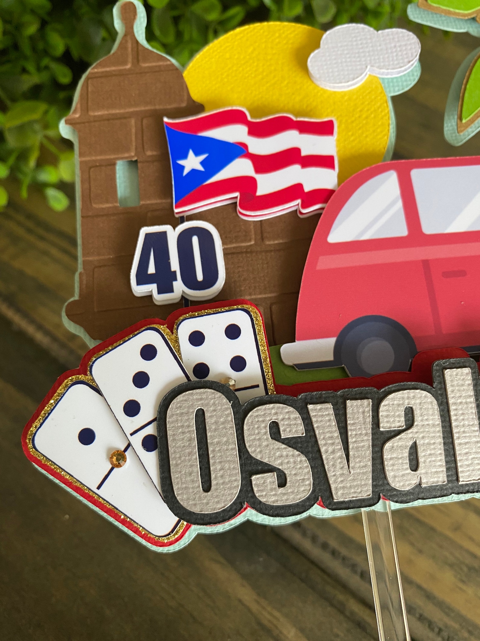 Boricua Cake Topper Cake Topper Puerto Rico Cake Topper San Juan Trip ...