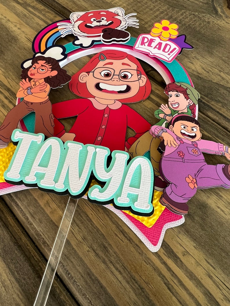 Turning Red Cake Topper Red Birthday Decoration Turning Red - Etsy