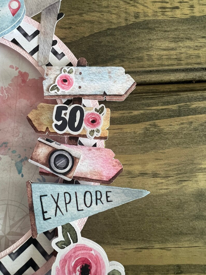 Travel Cake Topper Girl Travel Pink Travel Girls Trips Cake - Etsy