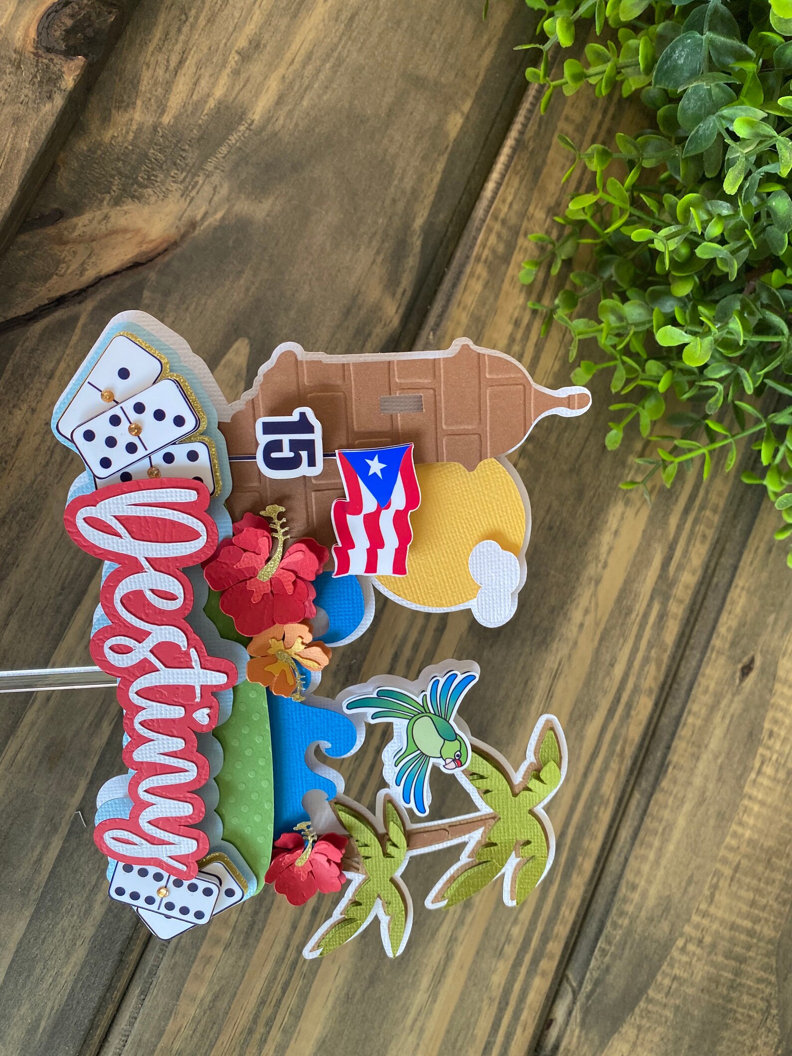 Boricua Cake Topper Cake Topper Puerto Rico Cake Topper San Juan Trip ...
