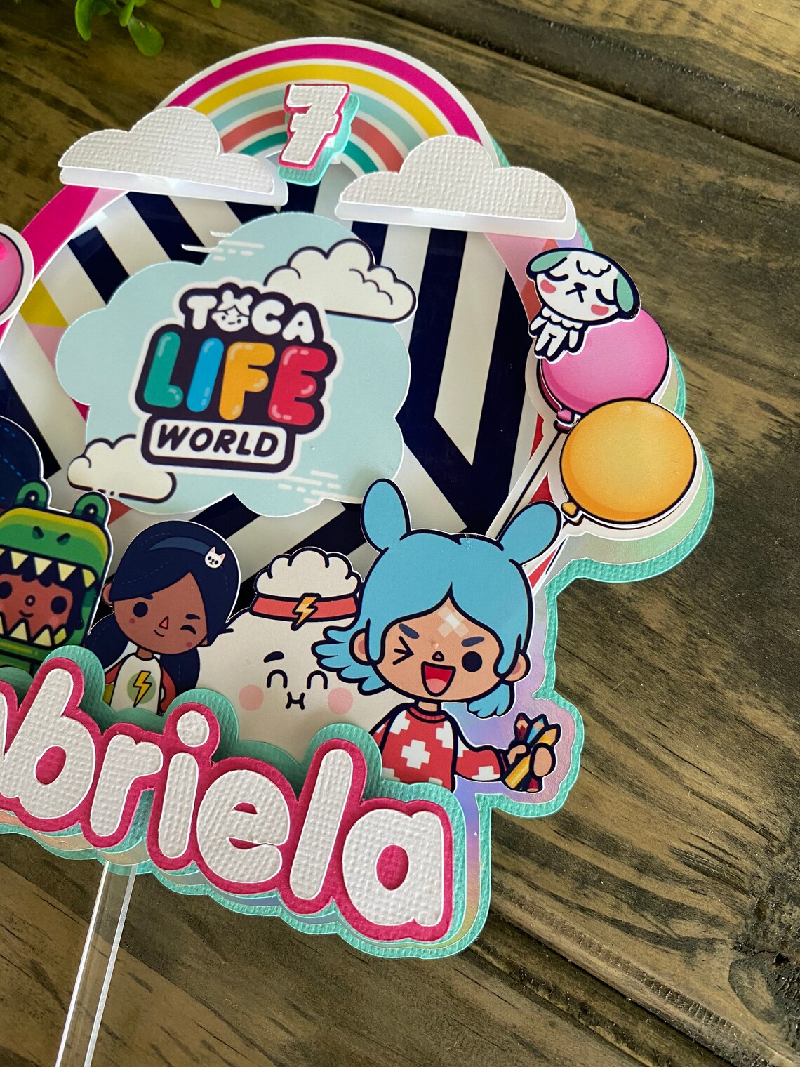 Toca Boca Cake Topper Toca Life Toca Life World Etsy