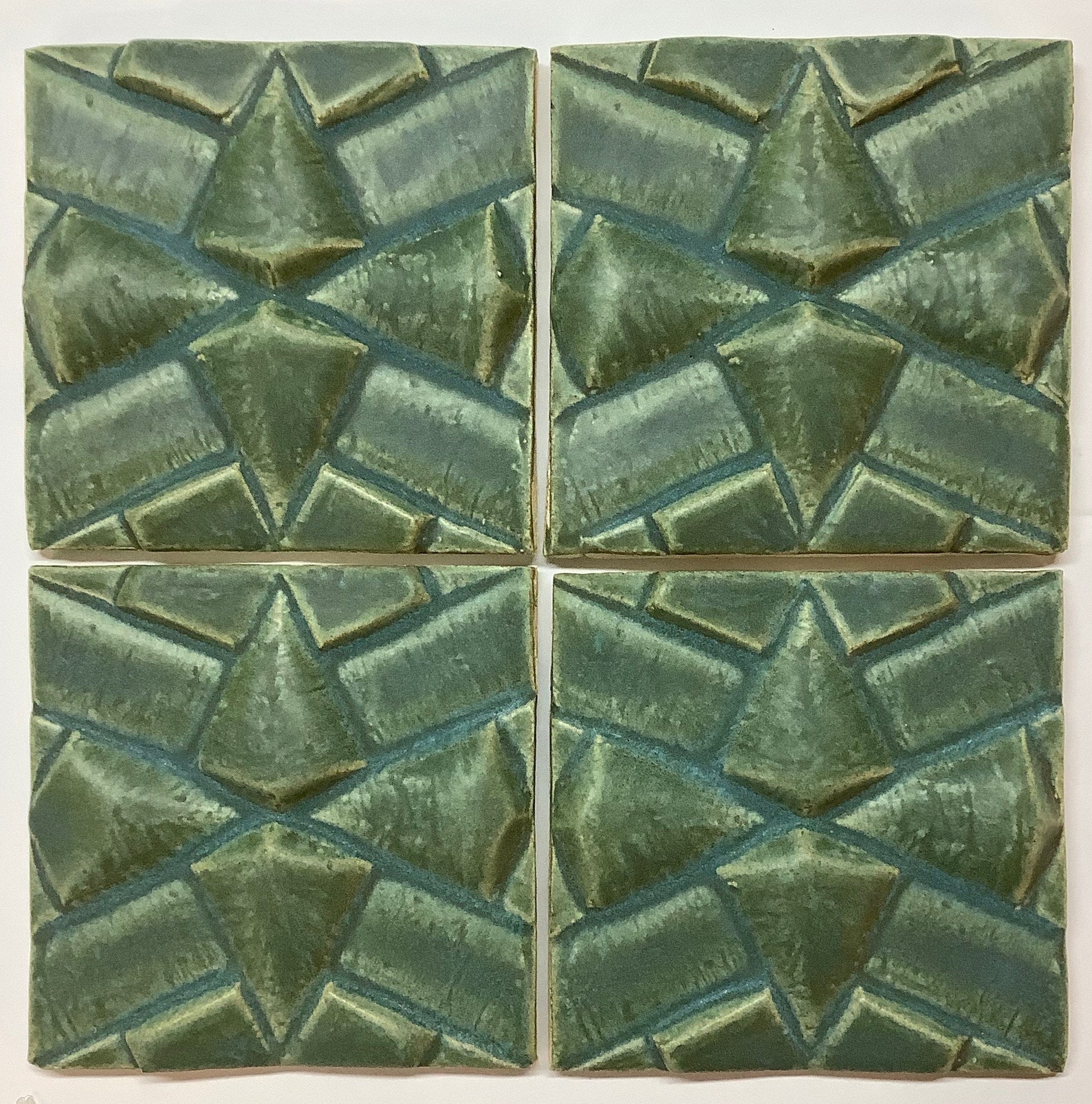 Cubist Sculpted Ceramic Tile Relief Ceramic Tile Decorative - Etsy