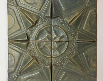 Cubist, Sculpted Ceramic Tile, Relief Ceramic Tile, Decorative Tile - Etsy