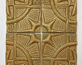 Cubist, Sculpted Ceramic Tile, Relief Ceramic Tile, Decorative Tile - Etsy