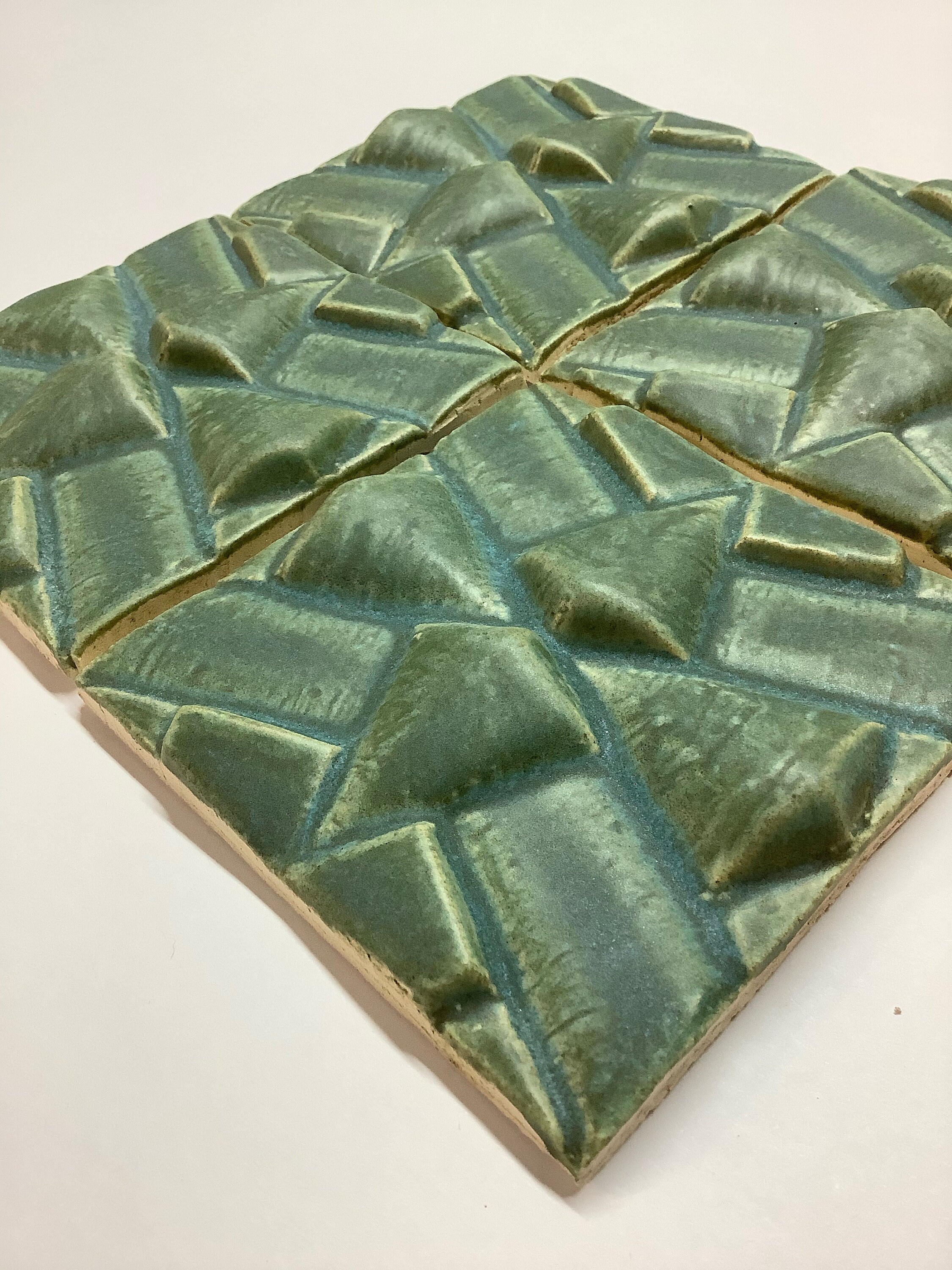 Cubist, Sculpted Ceramic Tile, Relief Ceramic Tile, Decorative Tile - Etsy