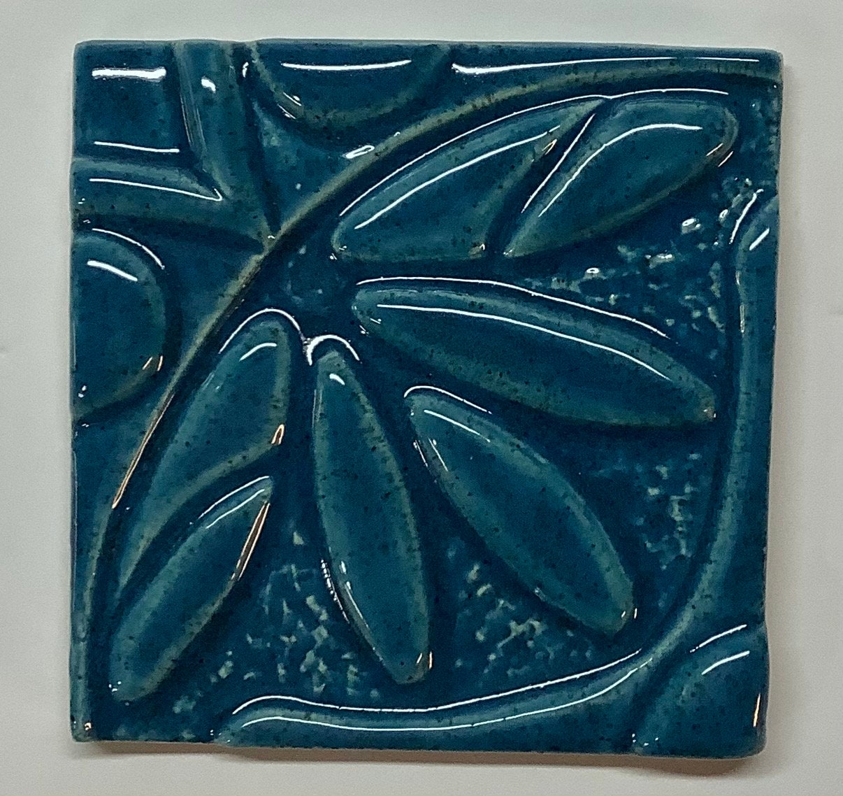 Floral Circle Sculpted Ceramic Tile Relief Ceramic Tile - Etsy