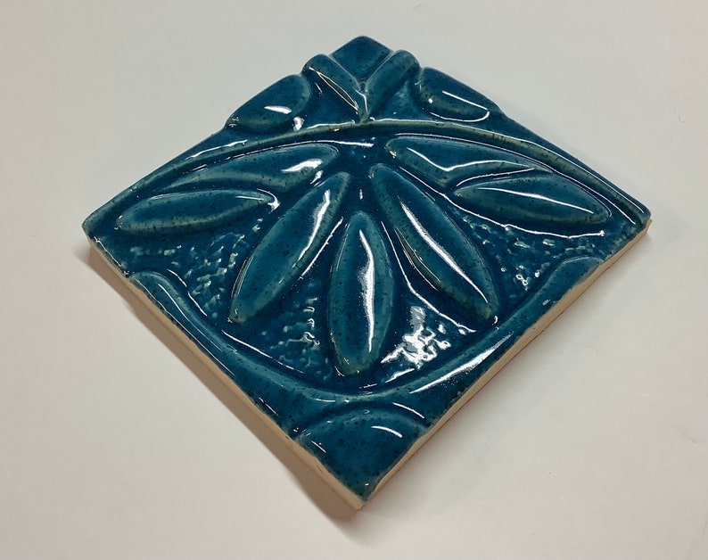 Floral Circle Sculpted Ceramic Tile Relief Ceramic Tile - Etsy