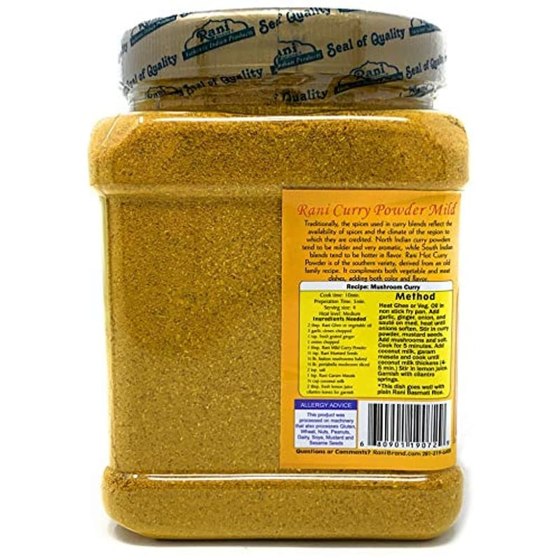 Rani Curry Powder Mild Natural 10-spice Blend 1lb (16oz) ~ Salt Free ...