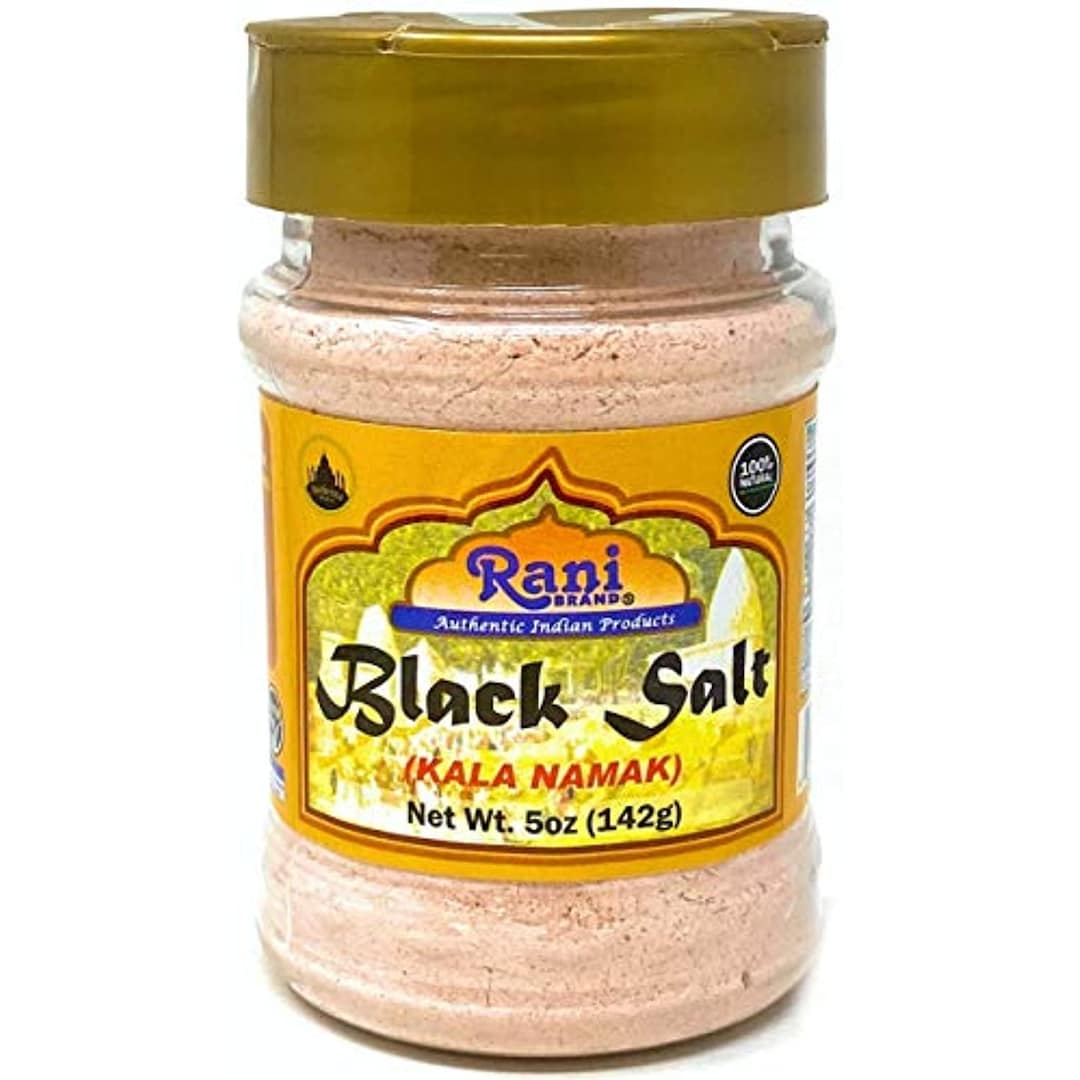 Rani Black Salt (kala Namak Mineral) Powder, Vegan 5oz (142g) Unrefined ...
