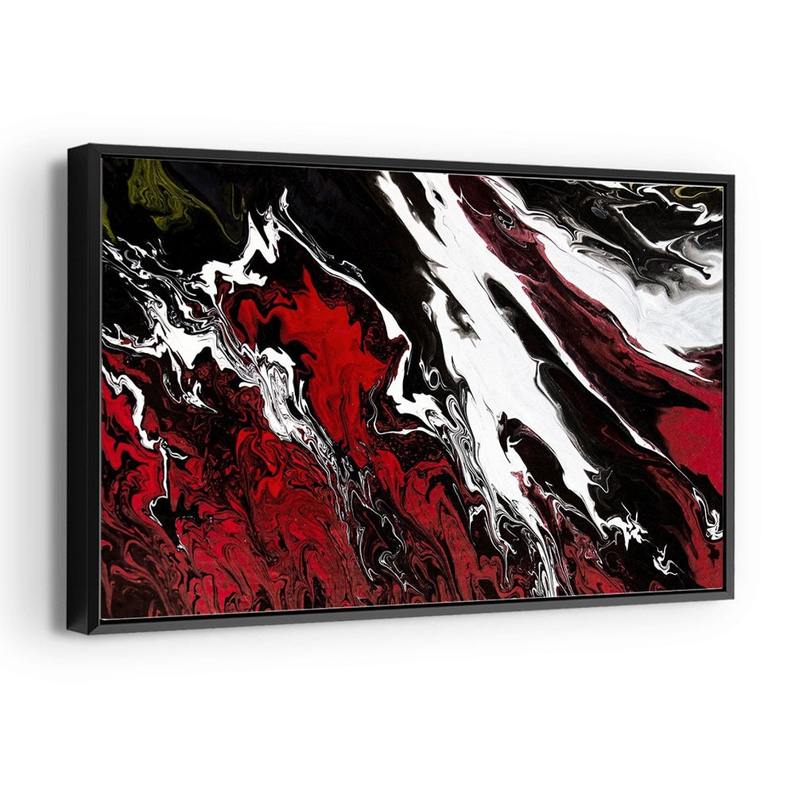 Abstract Red Black Design Canvas Print Wall Decor Art. Comes | Etsy