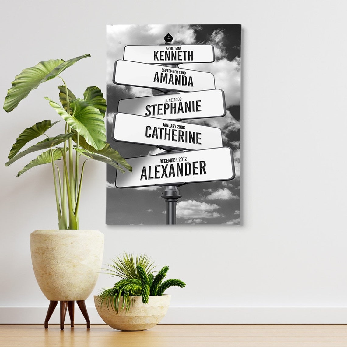 Personalized Street Sign Wall Art Custom Text Name Date Black - Etsy