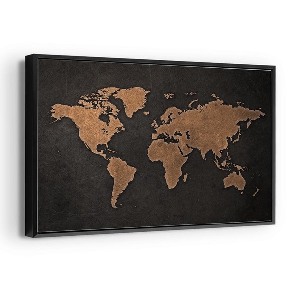 Modern World Map - Etsy
