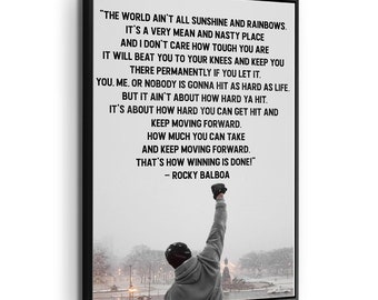 Sylvester Stallone Rocky Balboa Apollo Creed Art Print 12x16 - Etsy