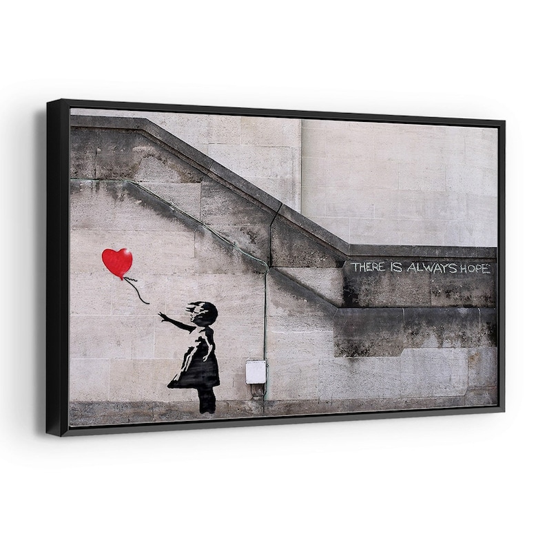 Banksy There is Always Hope Graffiti Street Canvas Print Wall - Etsy