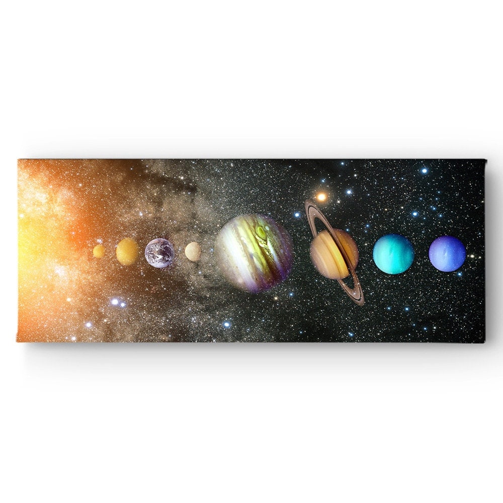 Outer Space Wall Art Solar System Astronomy Print on Canvas | Etsy