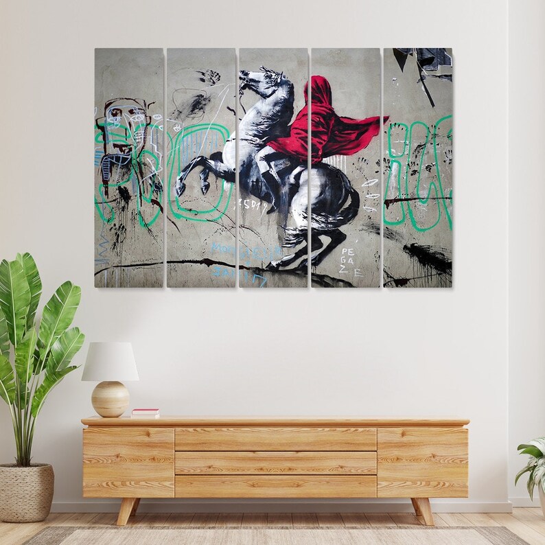 Banksy Napoleon Crossing the Alps Street Graffiti Street - Etsy