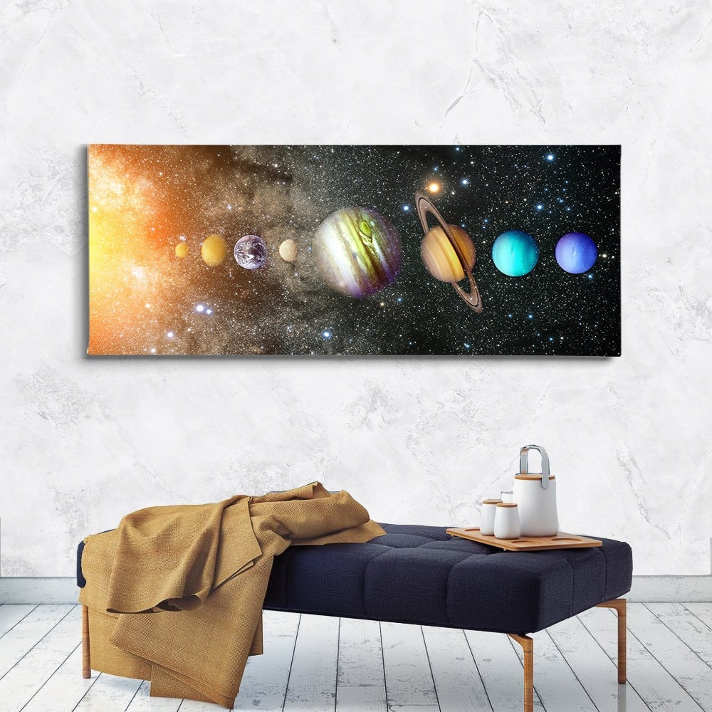 Outer Space Wall Art Solar System Astronomy Print on Canvas | Etsy
