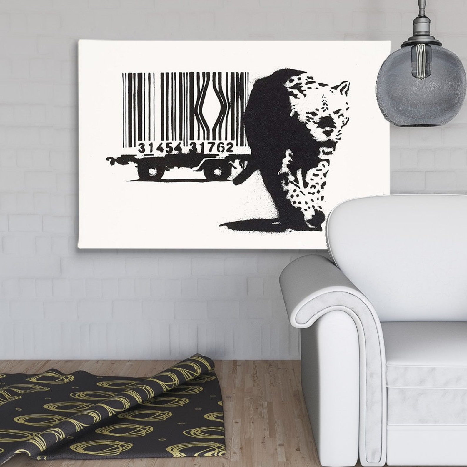 Banksy Barcode Street Graffiti Street Canvas Print Wall Décor - Etsy