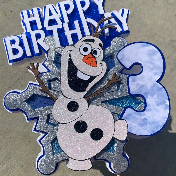 Olaf Cake Topper - Etsy
