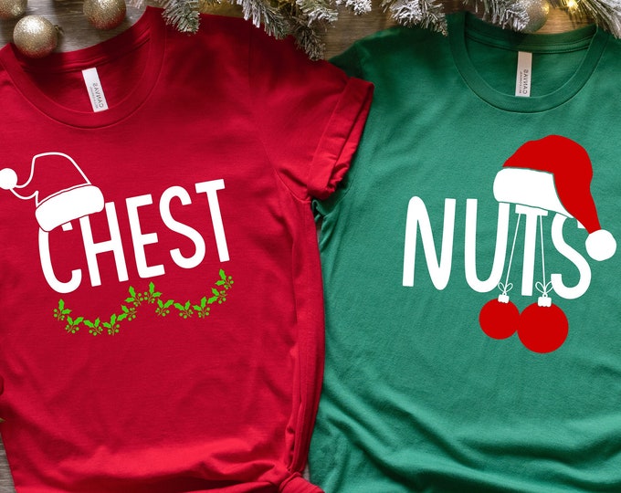 Matching Christmas Couples T-shirts, Christmas Shirts, Christmas Shirt ...